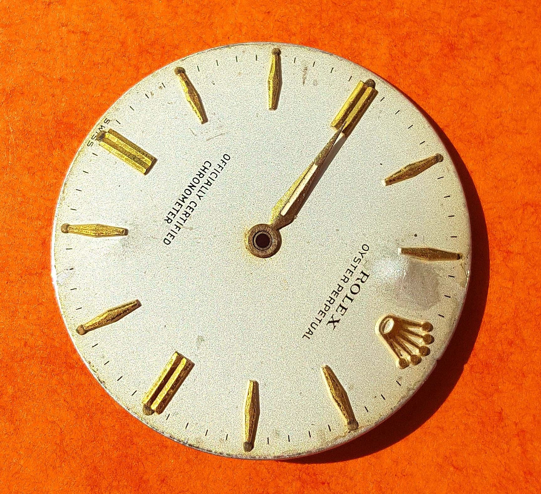 ROLEX OYSTER PERPETUAL 6580 CADRAN ARGENT DE MONTRES A RESTAURER CAL 1030