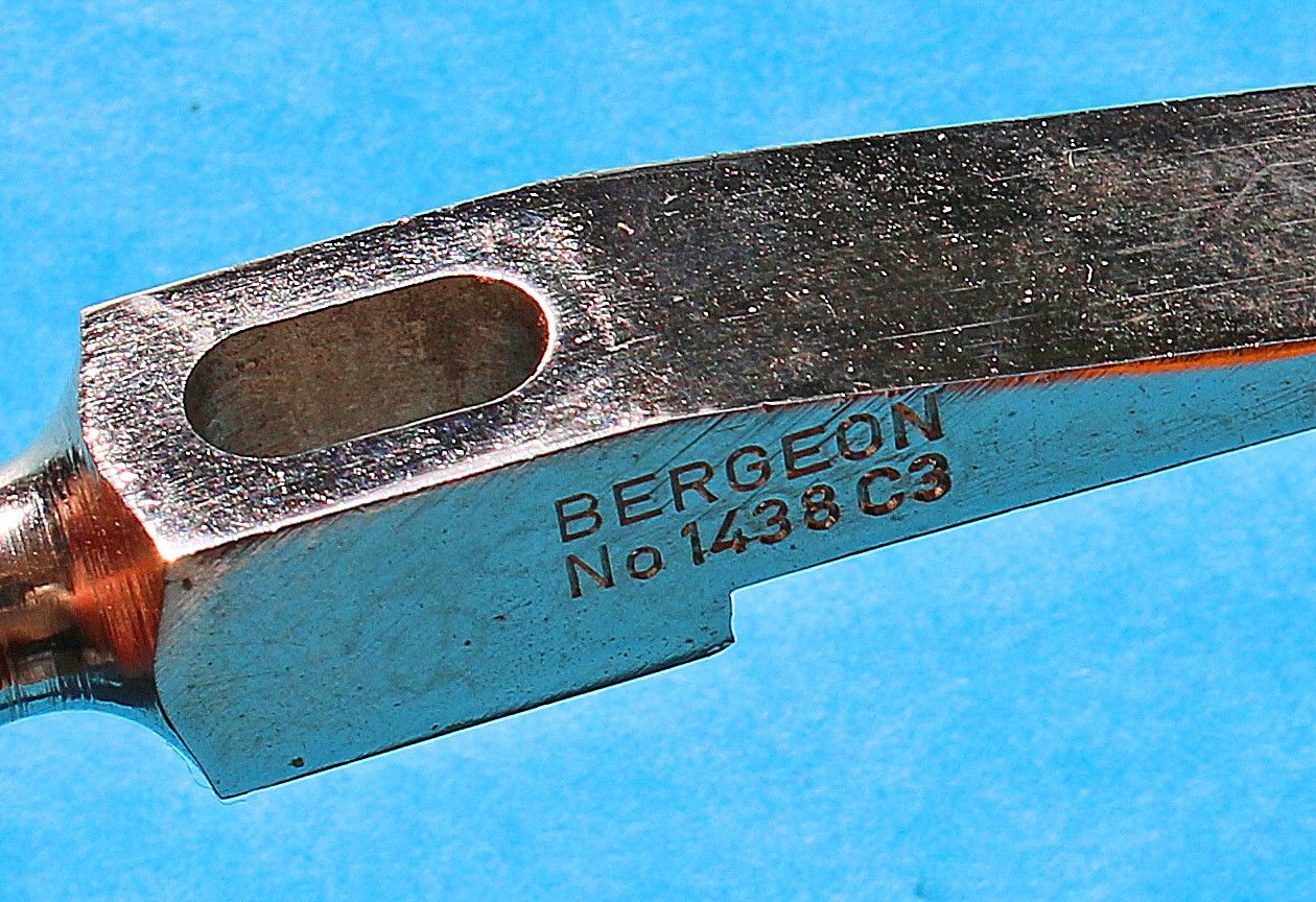 Bergeon watchmakers hammer 1438-C3, polished steel 70 mm head Watch ...