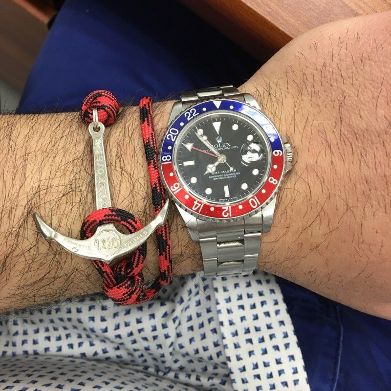 Rolex Genuine & Rare Exotic Ssteel Submariner Anchor Watch Bracelet ...