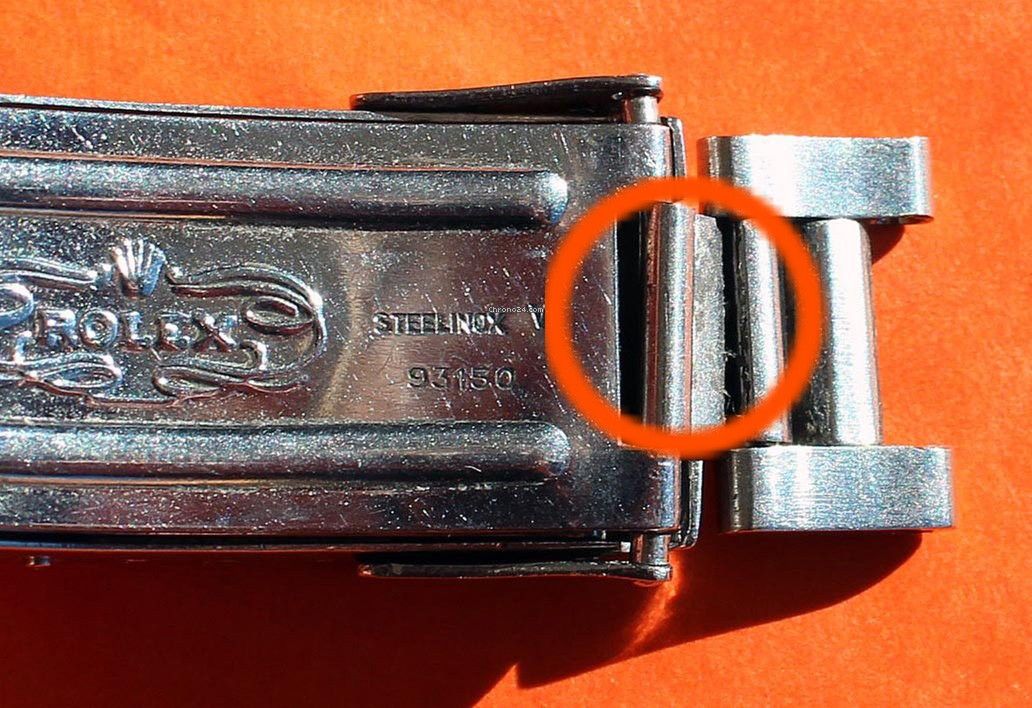 Rolex Rare Centerpiece Link Deployment Clasp Watch Bracelet rivet 7206 ...