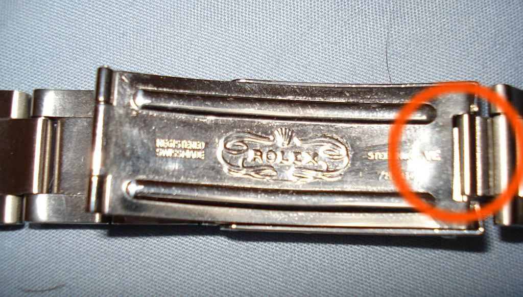 Rolex Rare Centerpiece Link Deployment Clasp Watch Bracelet rivet 7206 ...