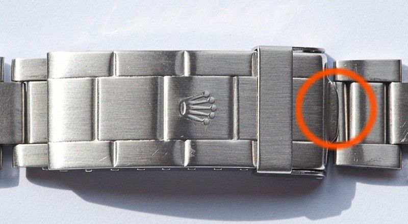 Rolex Rare Centerpiece Link Deployment Clasp Watch Bracelet rivet 7206 ...