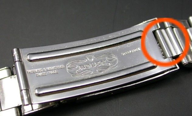 Rolex Rare Centerpiece Link Deployment Clasp Watch Bracelet rivet 7206 ...