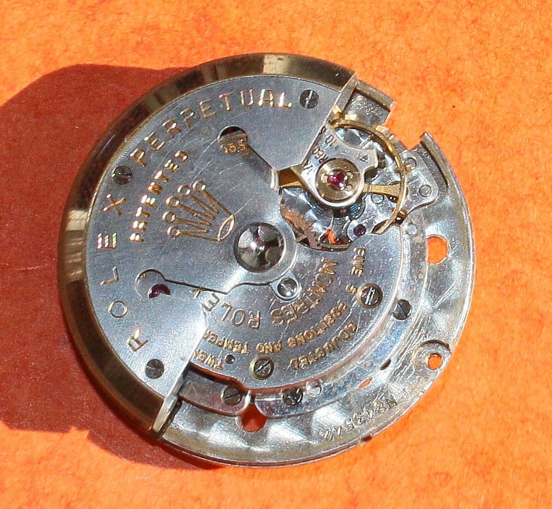 Rolex Rare 1950's Watch Calibre B 1055 Movement 25 Jewels Models 6510 ...