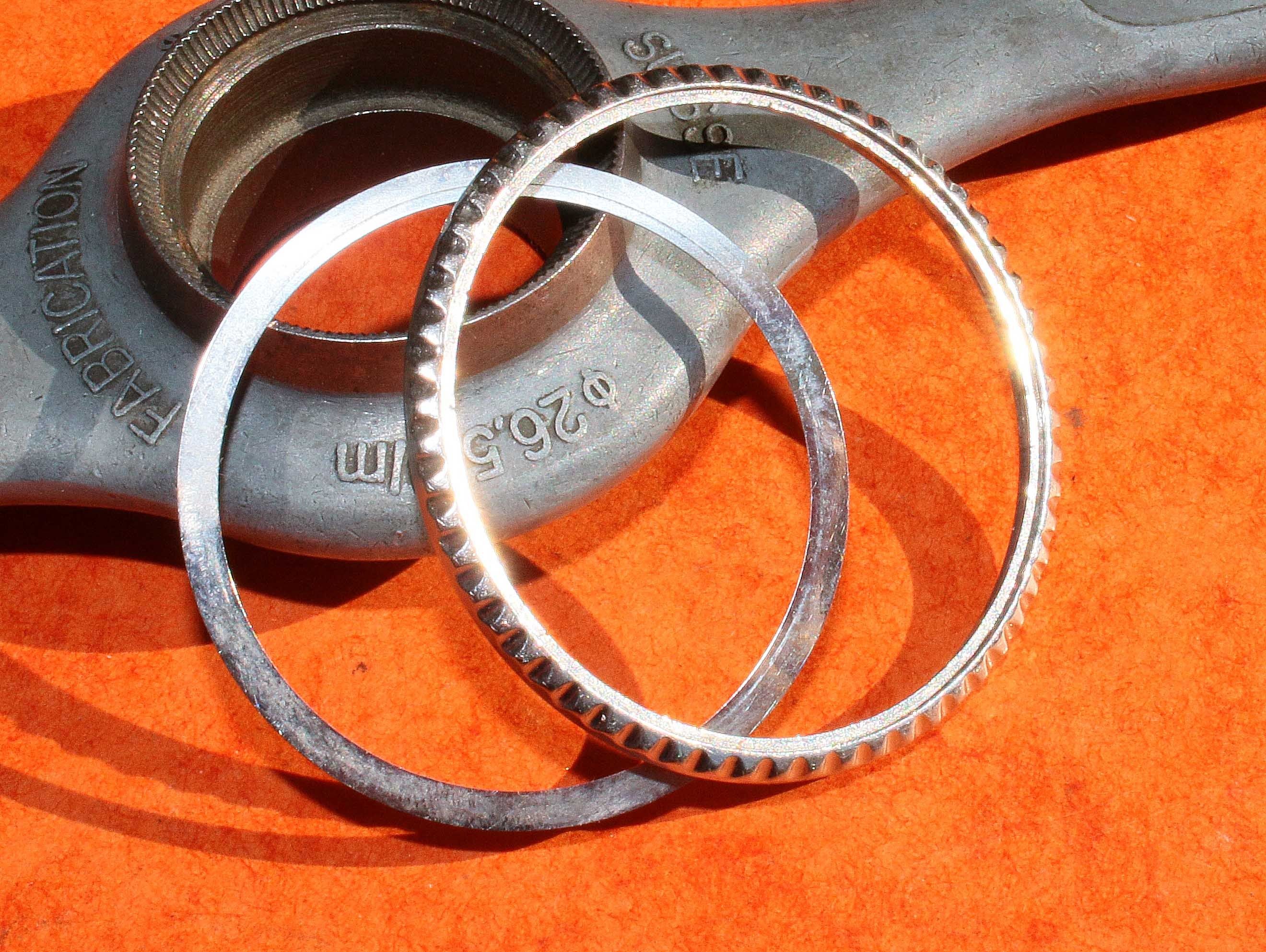 ROLEX NICE GENUINE VINTAGE 1665 BEZEL INSERT & SPRING RING SEA-DWELLER ...