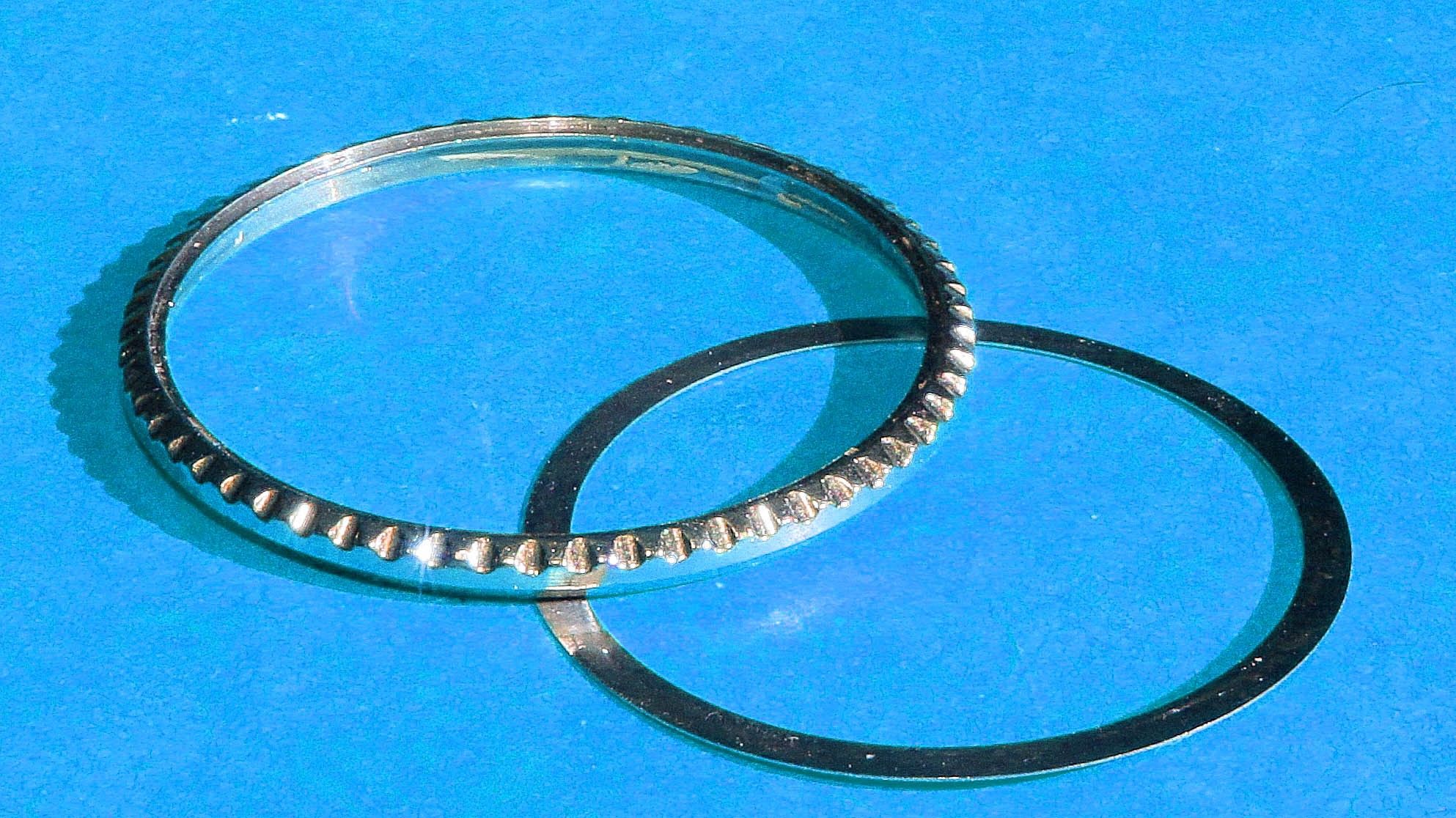 ROLEX NICE GENUINE VINTAGE 1665 BEZEL INSERT & SPRING RING SEA-DWELLER ...