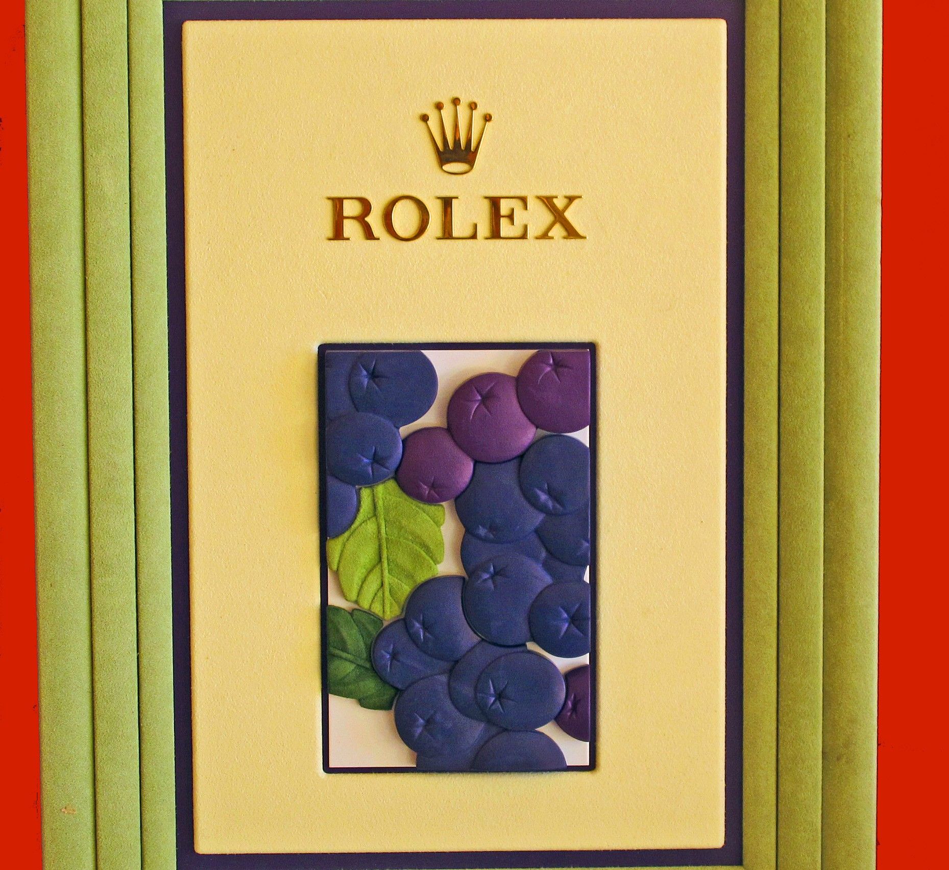 Incredible Genuine Colorfull Rolex Display Stand Window Showroom very ...