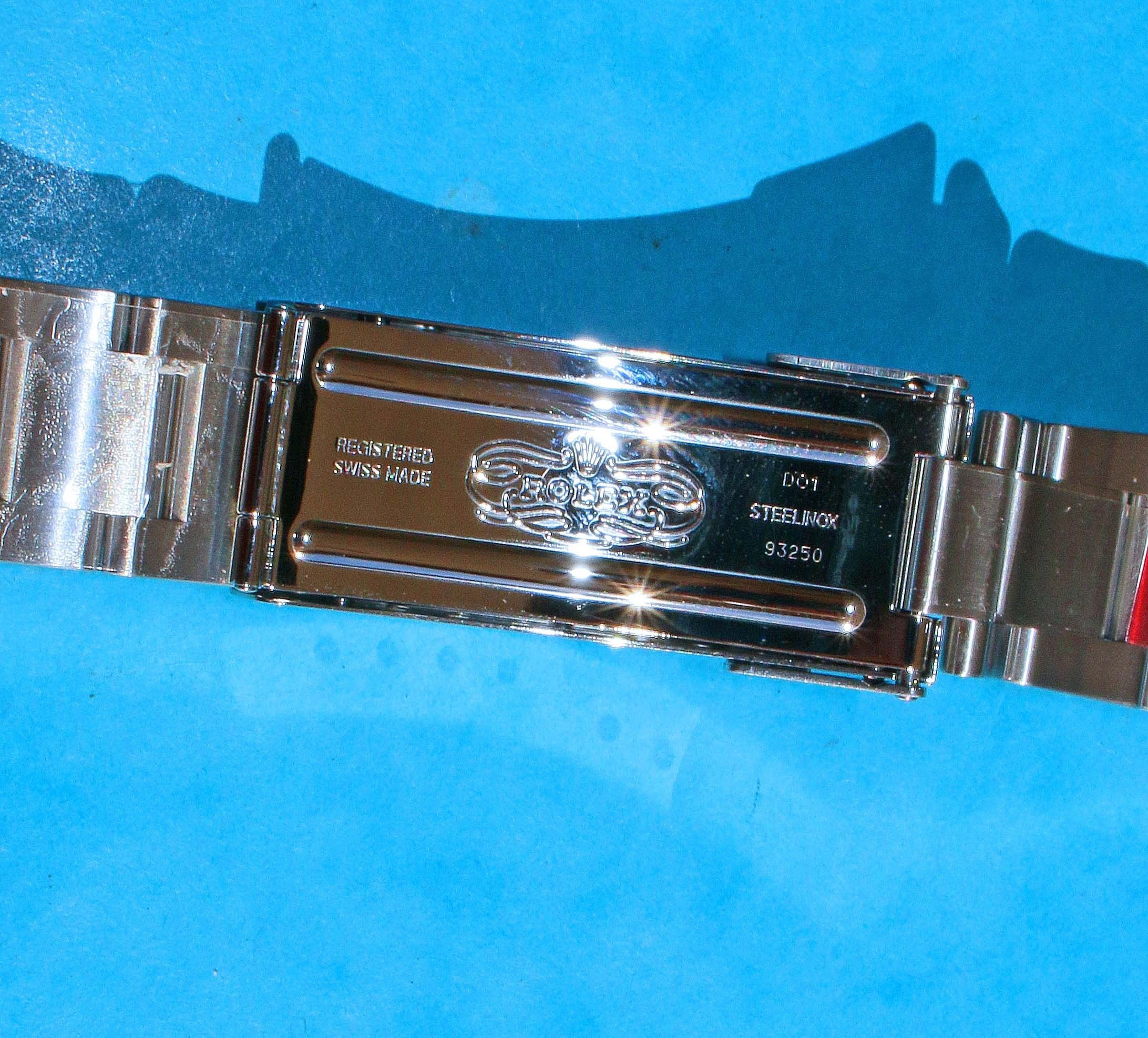ROLEX BRACELET OYSTER 93250 ACIER 904L MONTRES SUBMARINER DATE 16800 ...