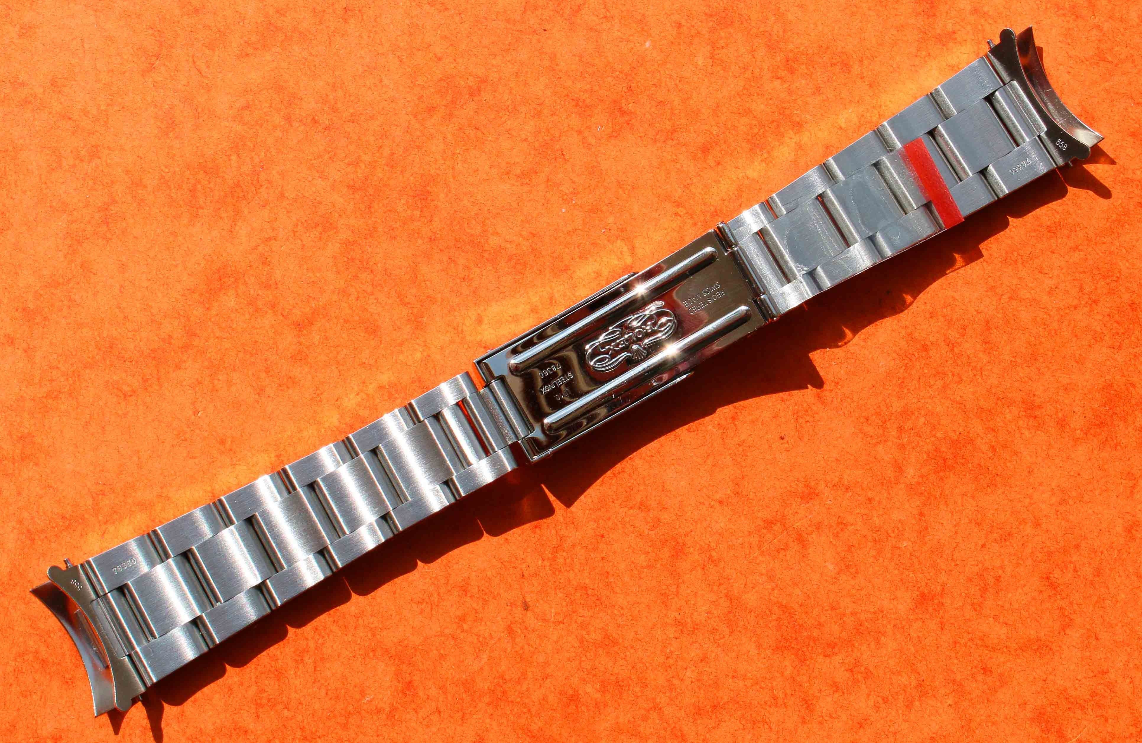 ROLEX NEW WATCH OYSTER BRACELET 78360 / 558, 20mm DATEJUST, GMT MASTER ...