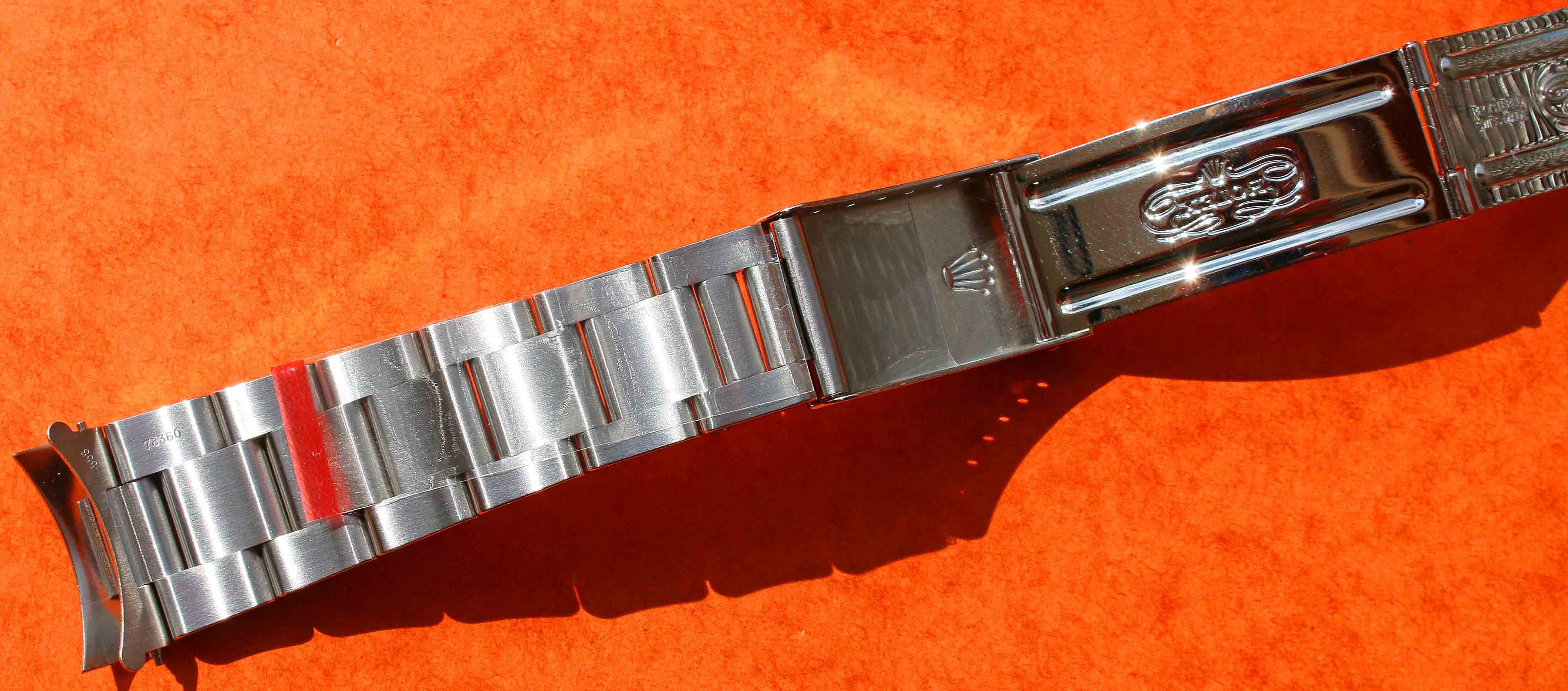 ROLEX NEW WATCH OYSTER BRACELET 78360 / 558, 20mm DATEJUST, GMT MASTER ...