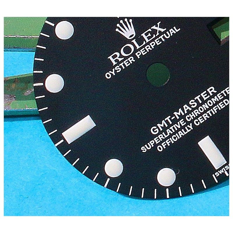 Rolex Vintage Ø27mm GMT-Master Mat Black Luminova Factory watch Dial ...