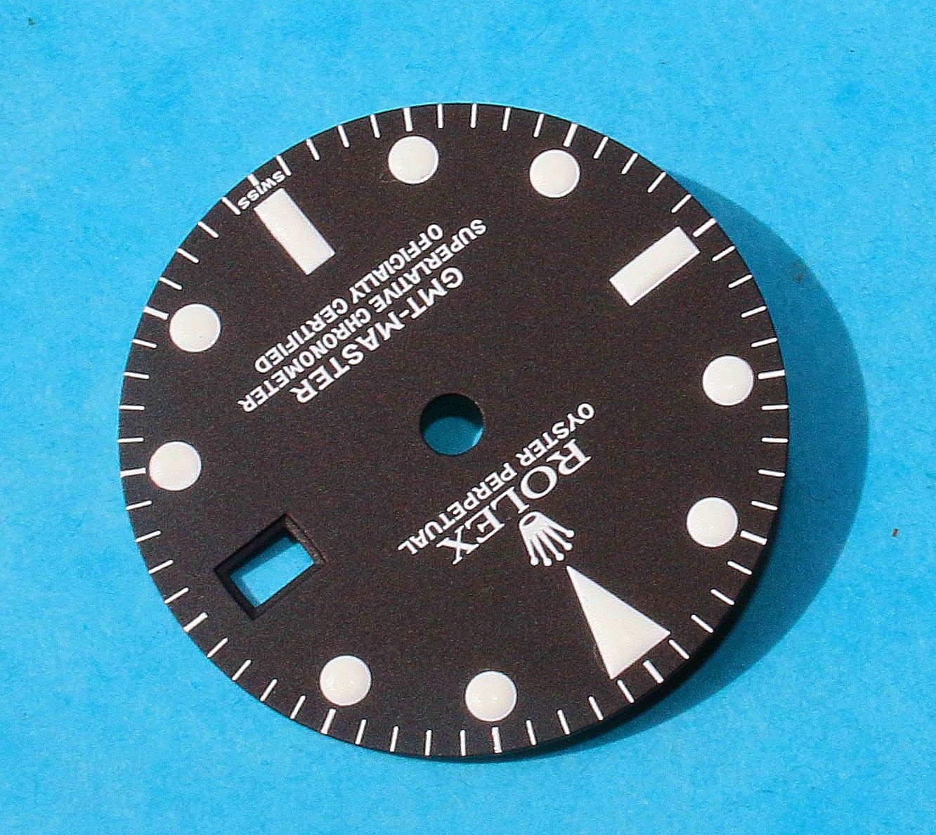 Rolex Vintage Ø27mm GMT-Master Mat Black Luminova Factory watch Dial ...