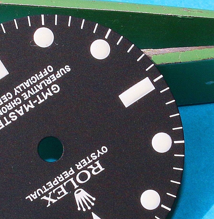 Rolex Vintage Ø27mm GMT-Master Mat Black Luminova Factory watch Dial ...
