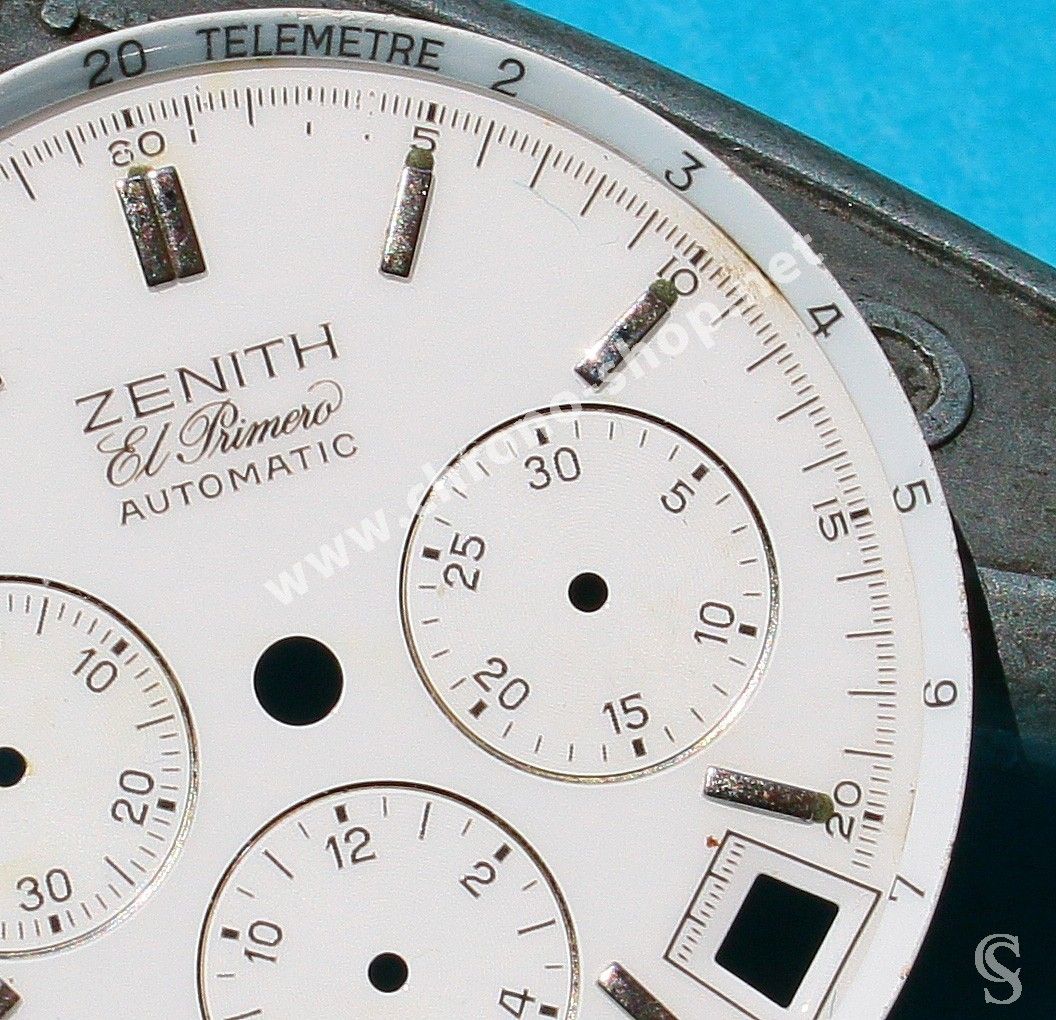 ZENITH Rare Preowned Watch White Dial AUTOMATIC Date part EL PRIMERO ...