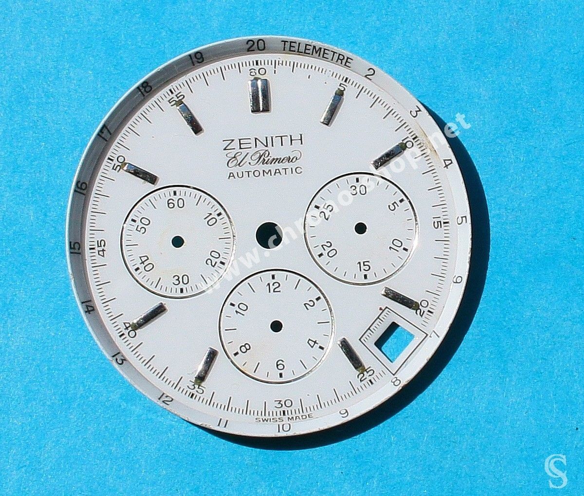 ZENITH Rare Preowned Watch White Dial AUTOMATIC Date part EL PRIMERO ...