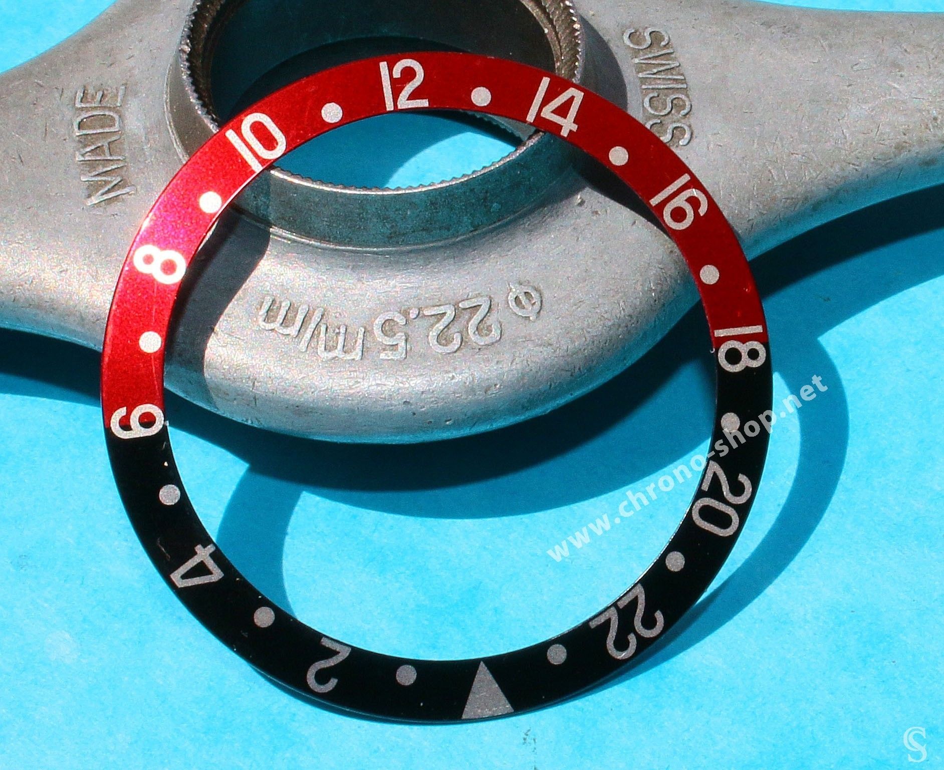 Rolex Graduated 24H bezel watch Insert Red & black GMT Master II 16710 ...
