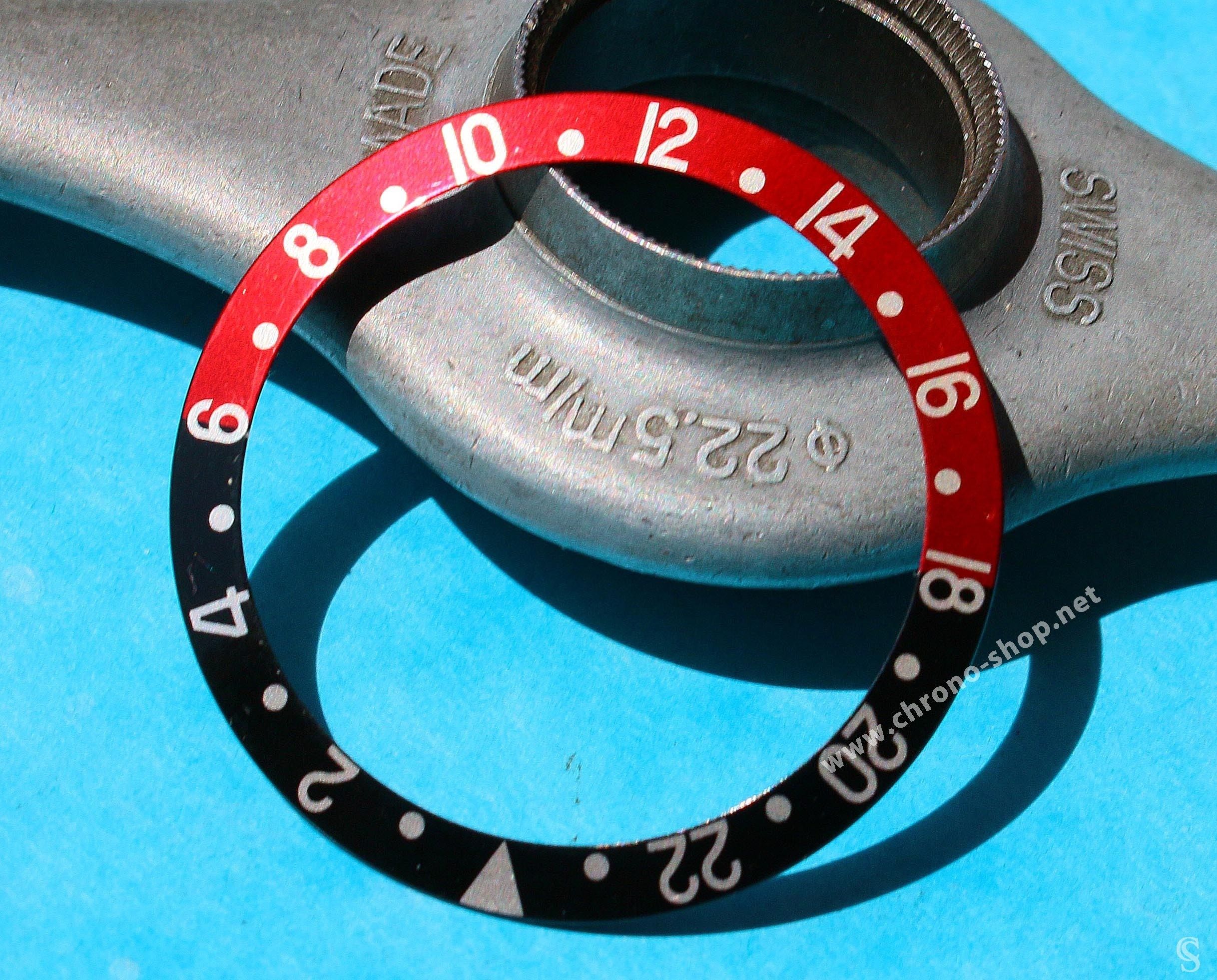 Rolex Graduated 24H bezel watch Insert Red & black GMT Master II 16710 ...