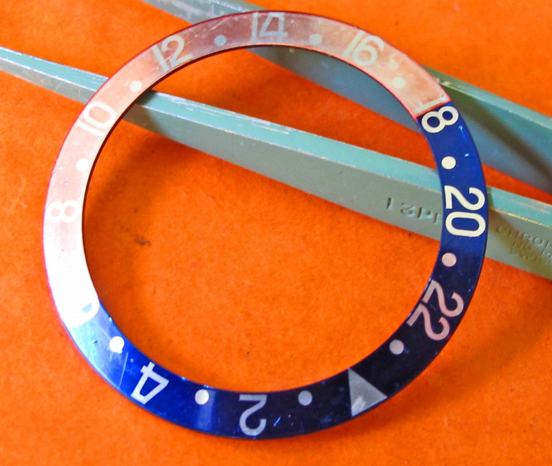 Vintage Rolex GMT Master 1675 16750 Pepsi Blue & Red Faded Bezel Watch ...