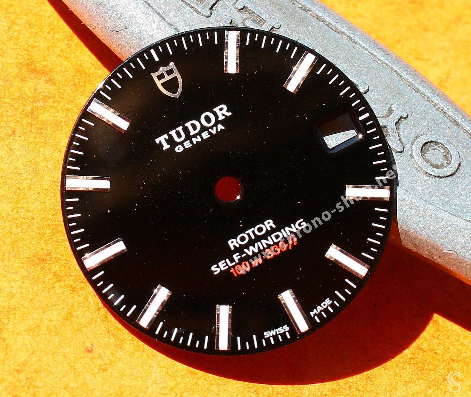 TUDOR horology Genuine & Rare Watch Black dial part CLASSIC DATE Rotor ...