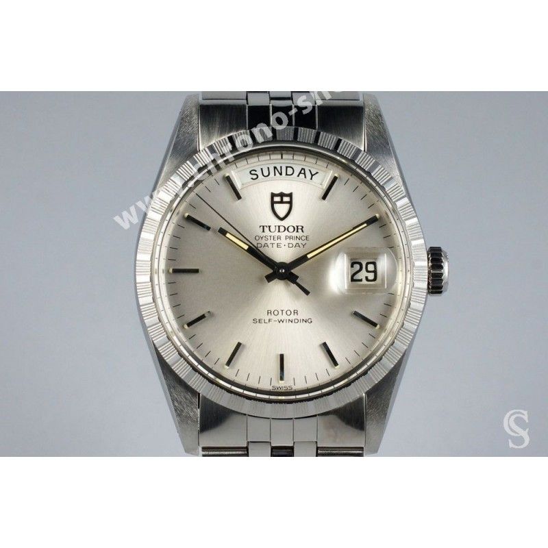 TUDOR Vintage Rare Watch Dial silvered OYSTER PRINCE DAY-DATE Rotor ...