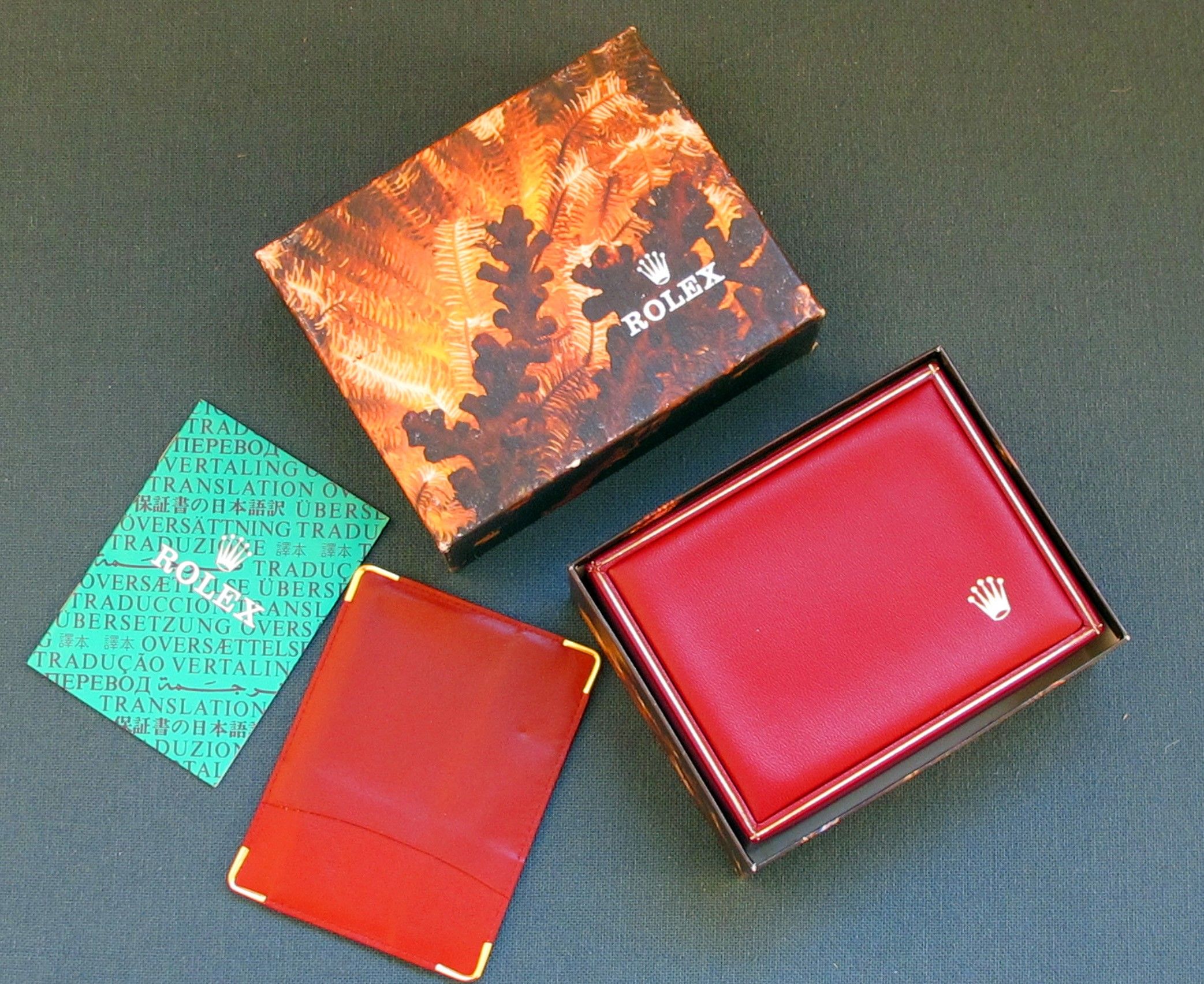 ROLEX BOX VINTAGE AUTUMN LEAF -all models - DATEJUST - PRECISION -AIR ...