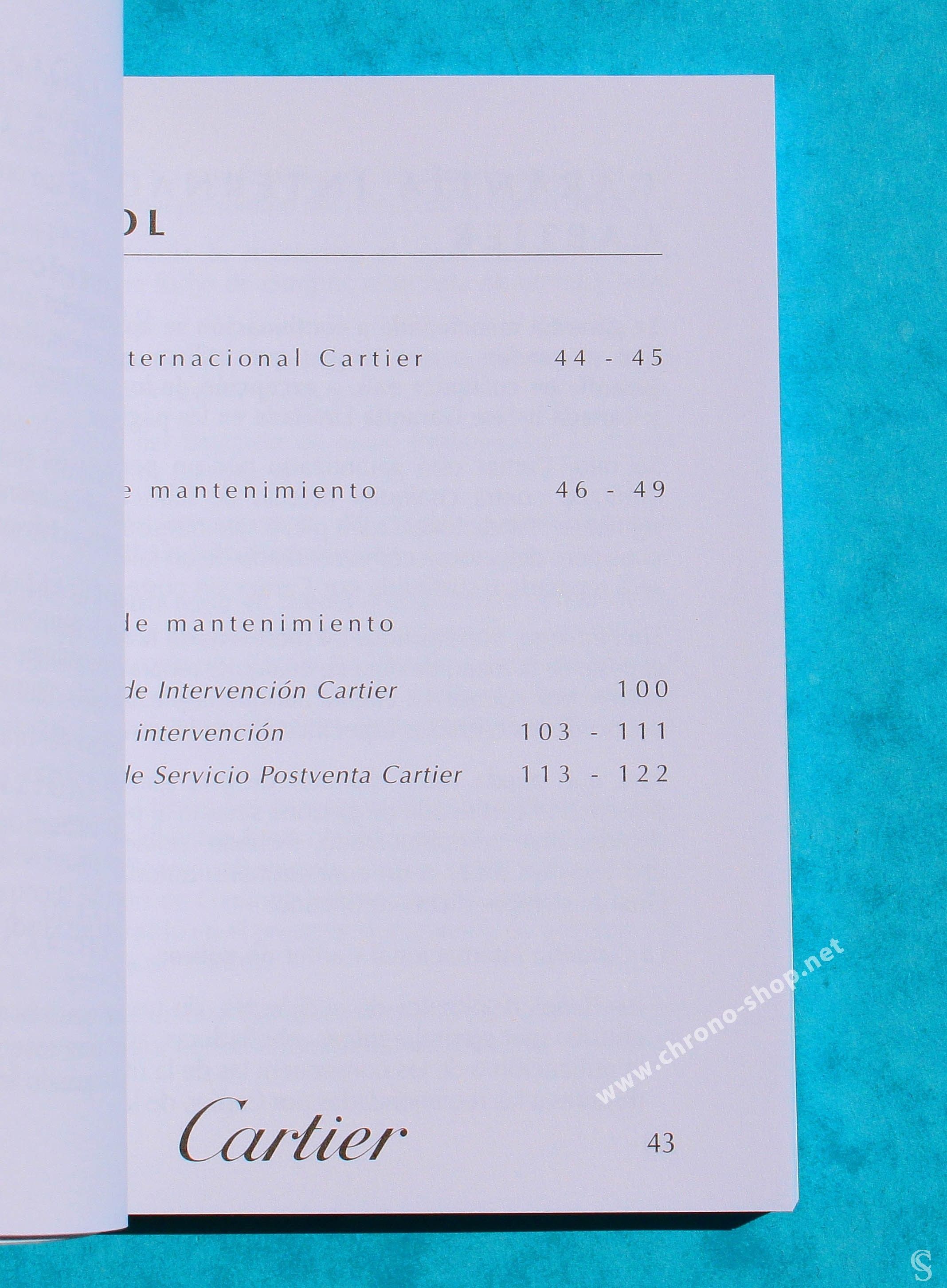 Cartier Montres Must de Cartier Red Leather Booklet User Watch Manual ...