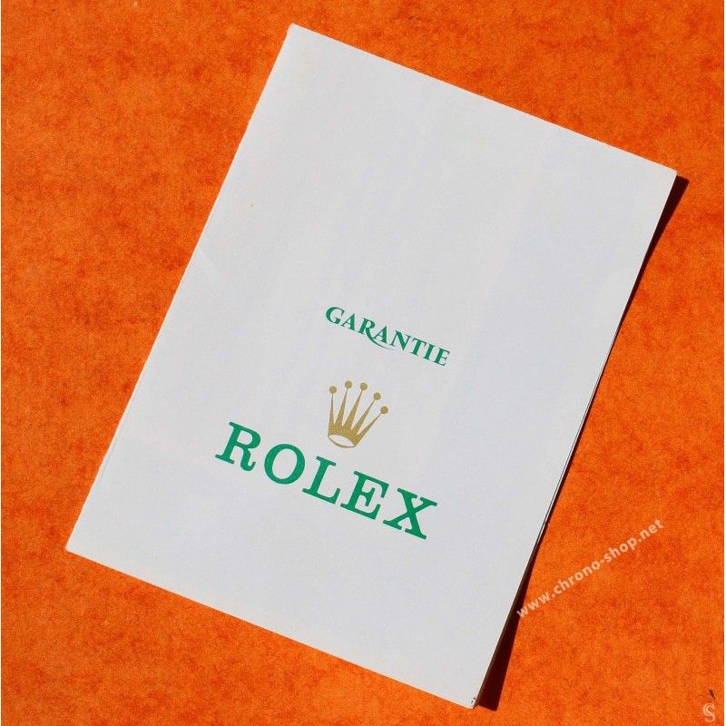 Rolex Blank 1985 Warranty Paper Unfilled guarantee DOCUMENT REGISTERED ...
