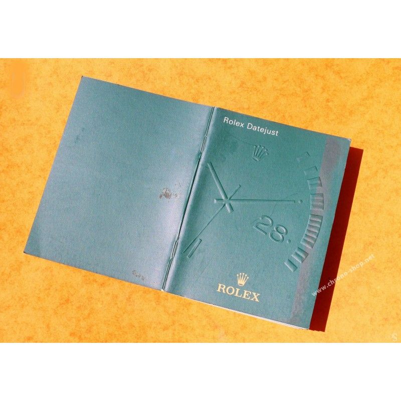 Rolex Rare livret, manual, notice, mode d'emploi Langue anglais montres ...