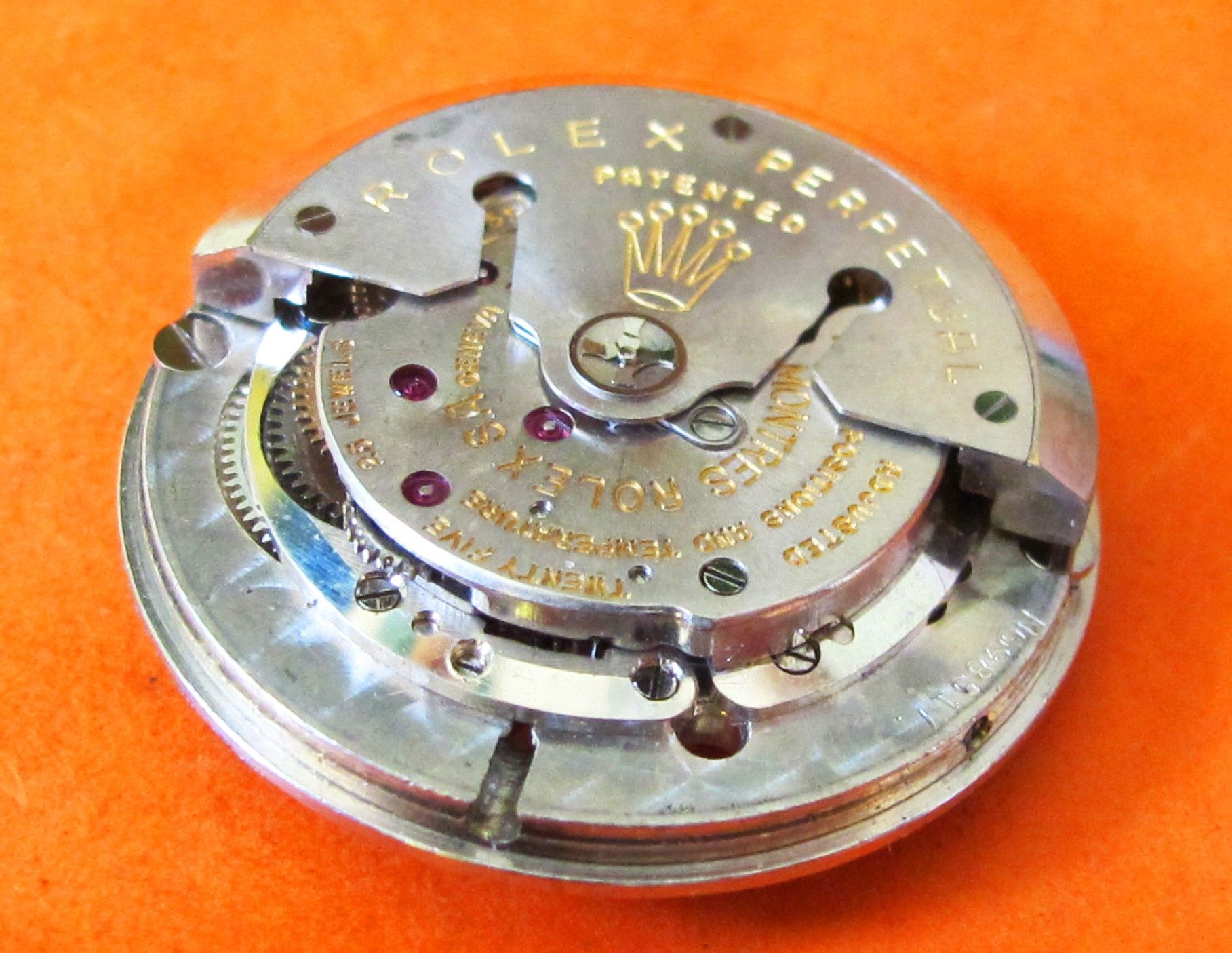 Rare 1950s Rolex Watch Calibre B 1055 Movement 25 Jewels Models: 6510 ...
