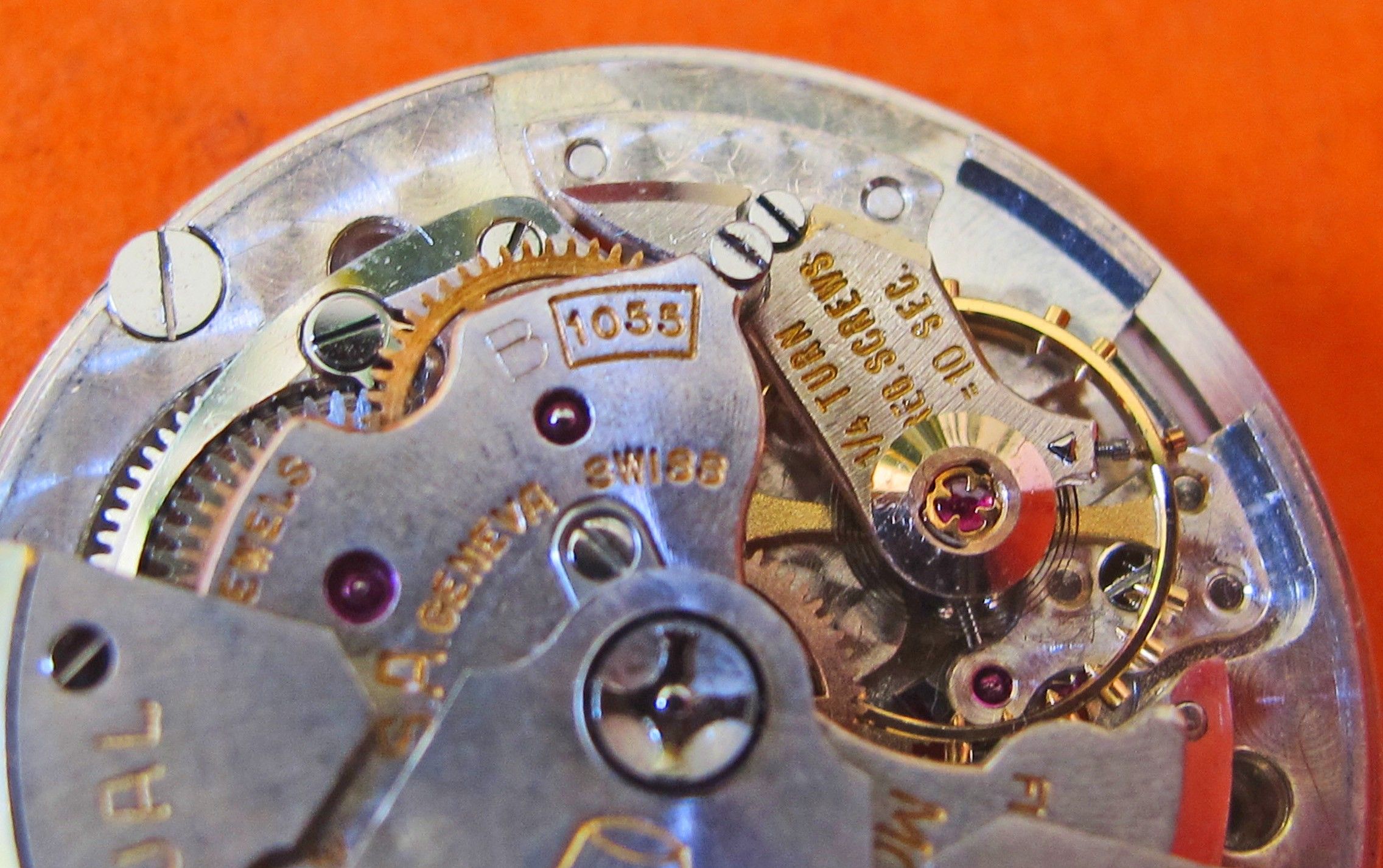 Rare 1950s Rolex Watch Calibre B 1055 Movement 25 Jewels Models: 6510 ...