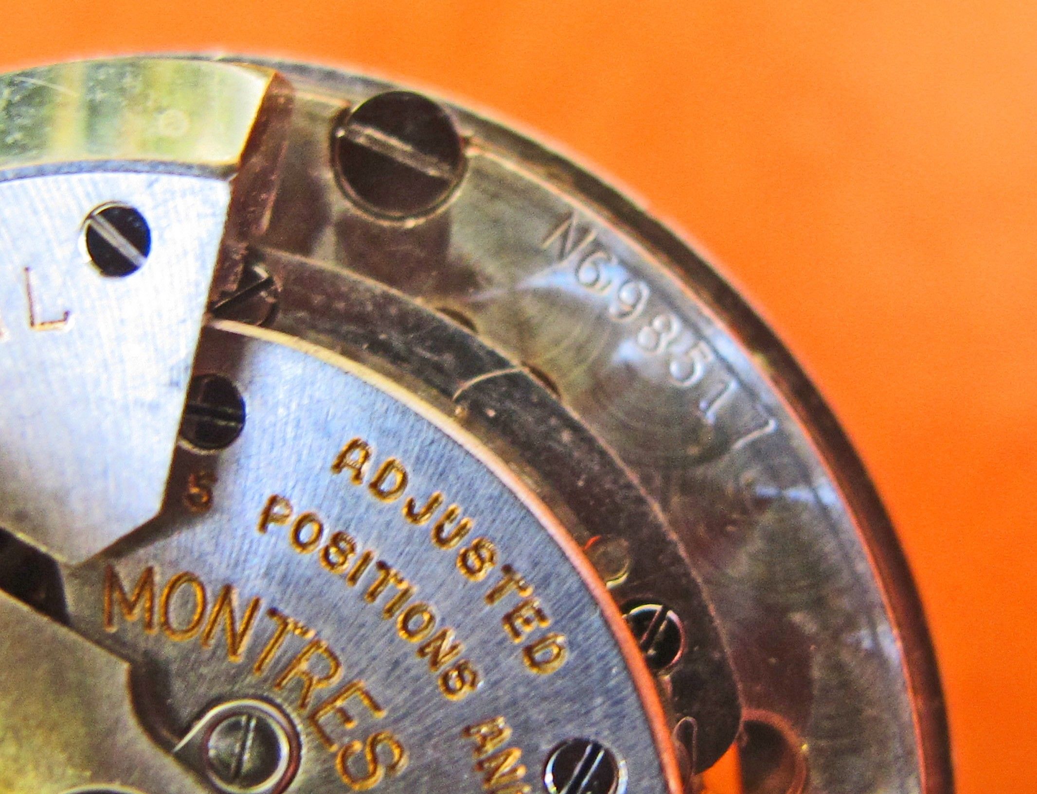 Rare 1950s Rolex Watch Calibre B 1055 Movement 25 Jewels Models: 6510 ...