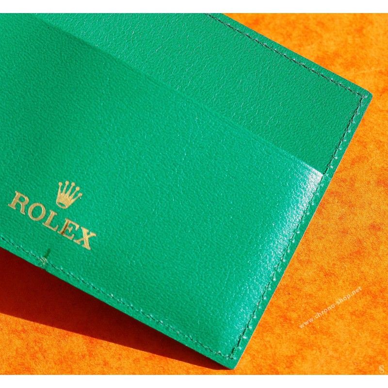 Exclusive & Collectible Rolex Fir Green Card Holder paper documents ...