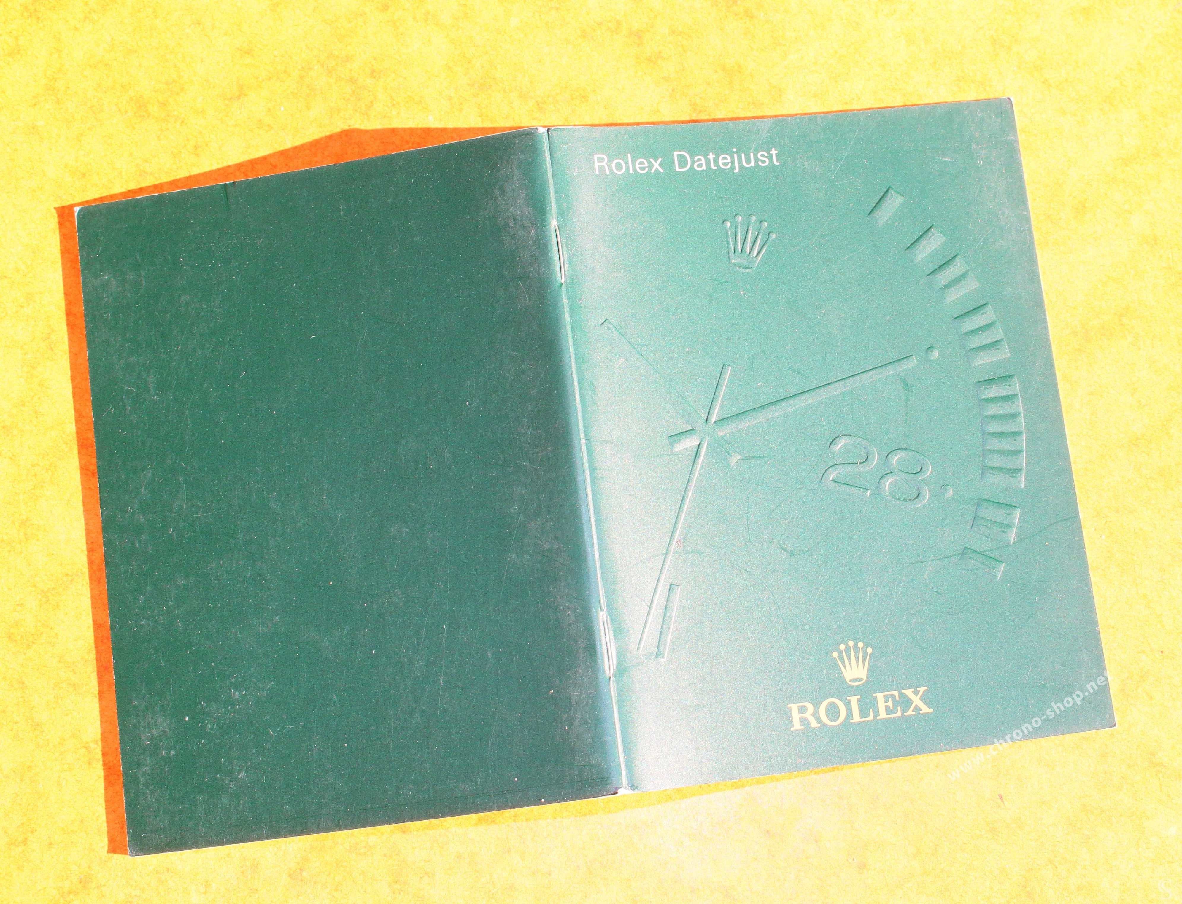 Rolex 2006 Authentic Instructions Manual Booklet Datejust watches ...