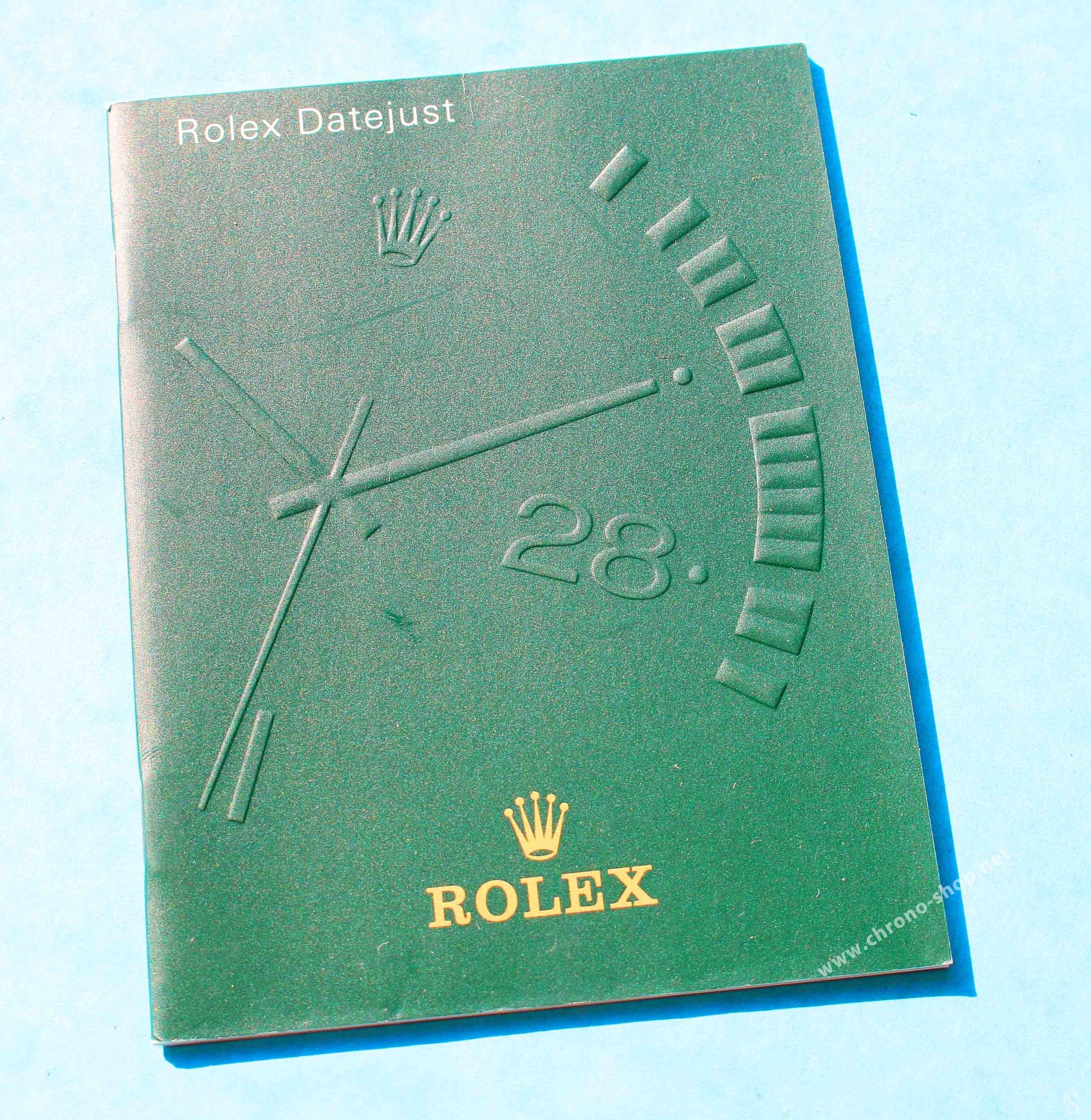 Rolex 2001 Genuine Instructions Manual Booklet Datejust watches in ...