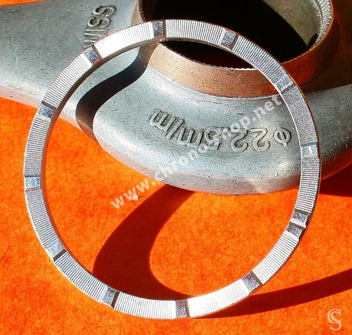 Rolex original & Rare SSteel Engine Turned Watch Bezel Airking ...
