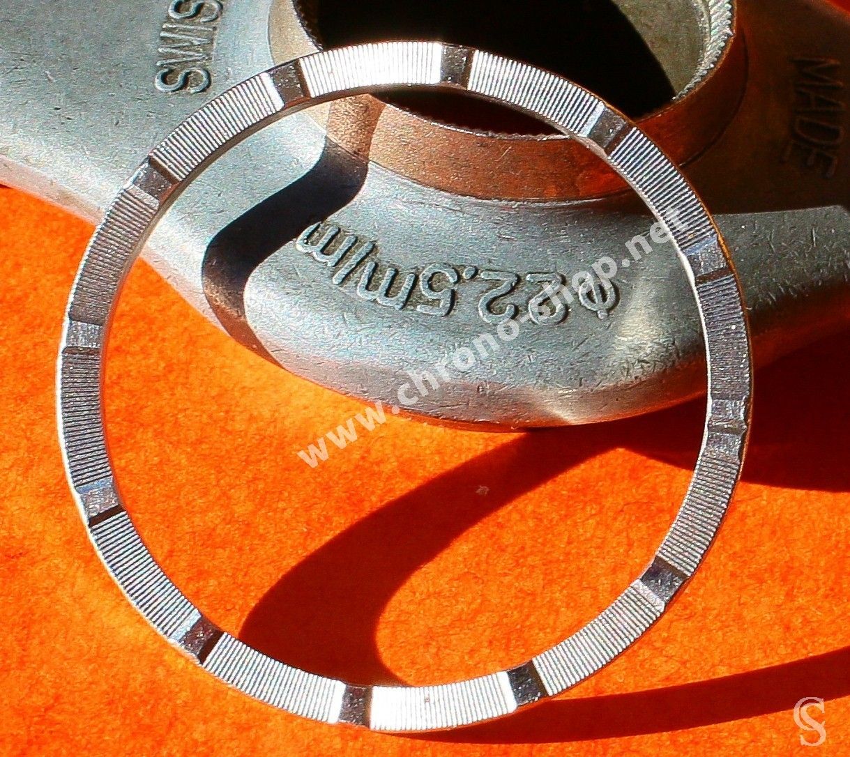 Rolex original & Rare SSteel Engine Turned Watch Bezel Airking ...