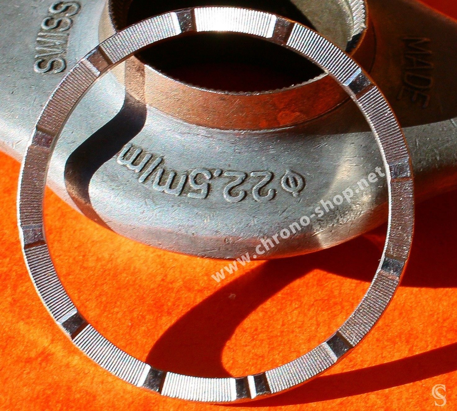Rolex original & Rare SSteel Engine Turned Watch Bezel Airking ...