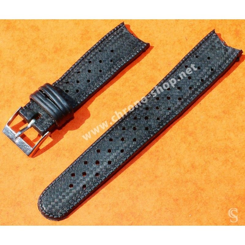 Genuine 70's 19mm Tropic Swiss dive watch strap bracelet curved ends ...