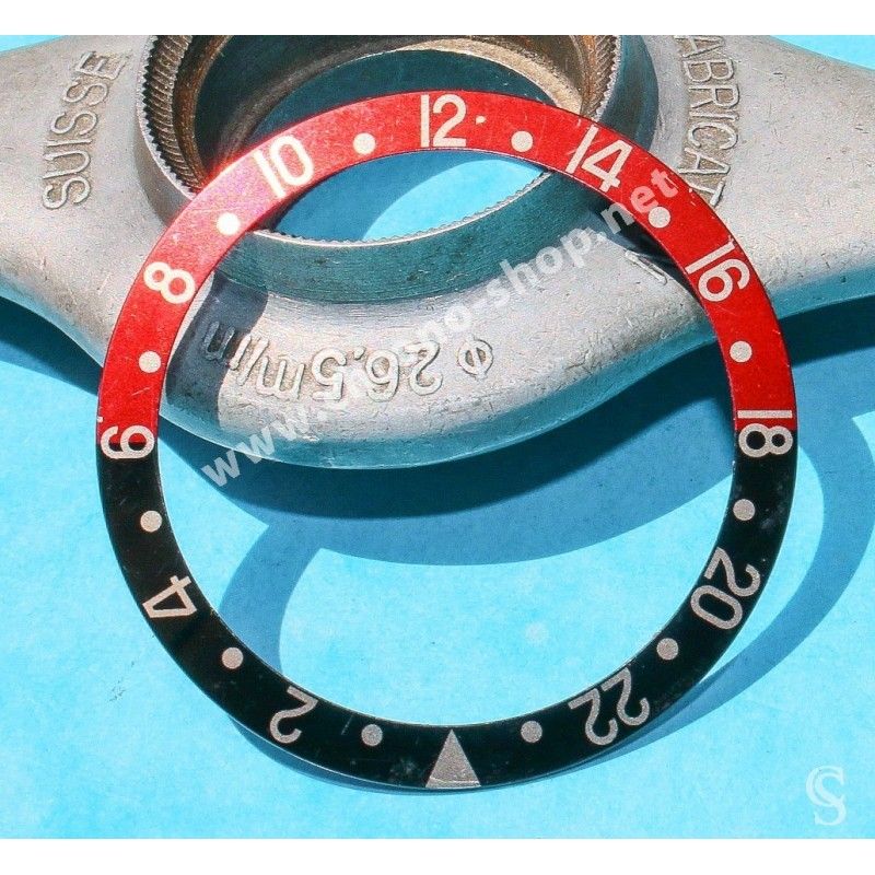 Rolex Graduated 24H bezel watch Insert Red & black GMT Master II 16710 ...