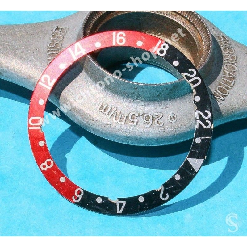Rolex Graduated 24H bezel watch Insert Red & black GMT Master II 16710 ...