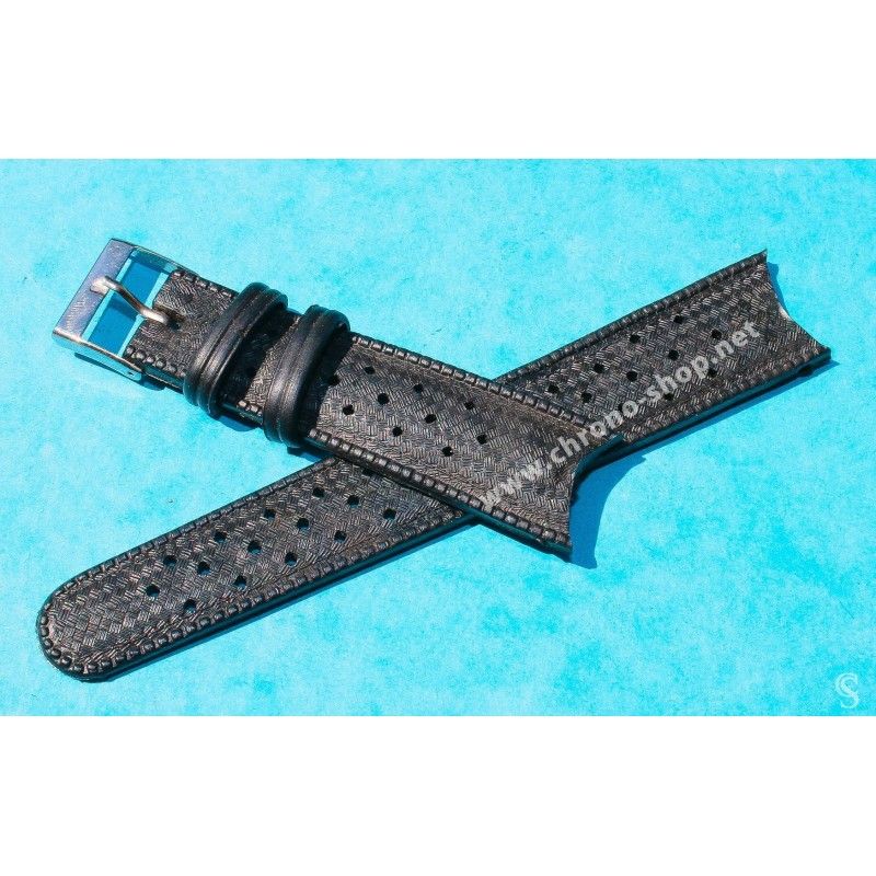 Genuine 70's 19mm Tropic Swiss dive watch strap bracelet curved ends ...